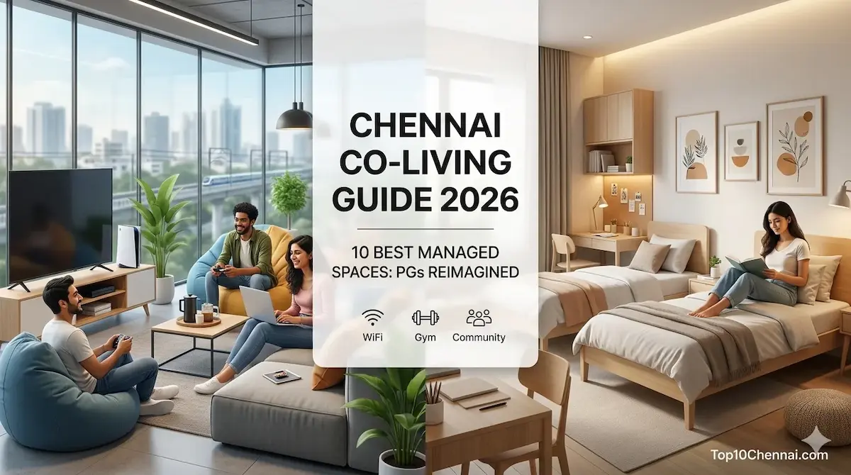 10 Best Co-living Spaces in Chennai (2026): PGs Reimagined - Top 10 Chennai